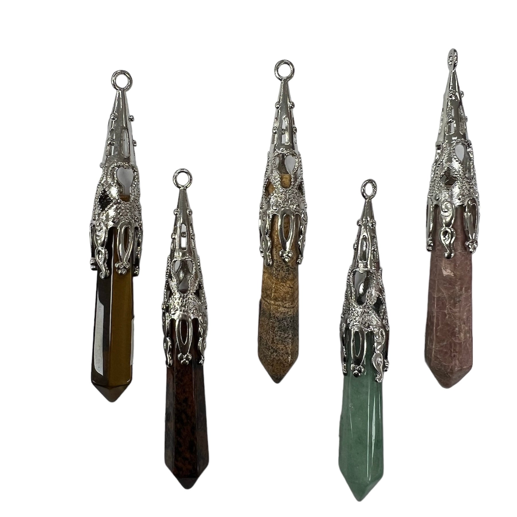Natural Stone Pencil Point Pendant – Bead Store Calgary
