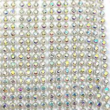Rhinestone Banding Crystal AB in White Casing – Bead Store Calgary