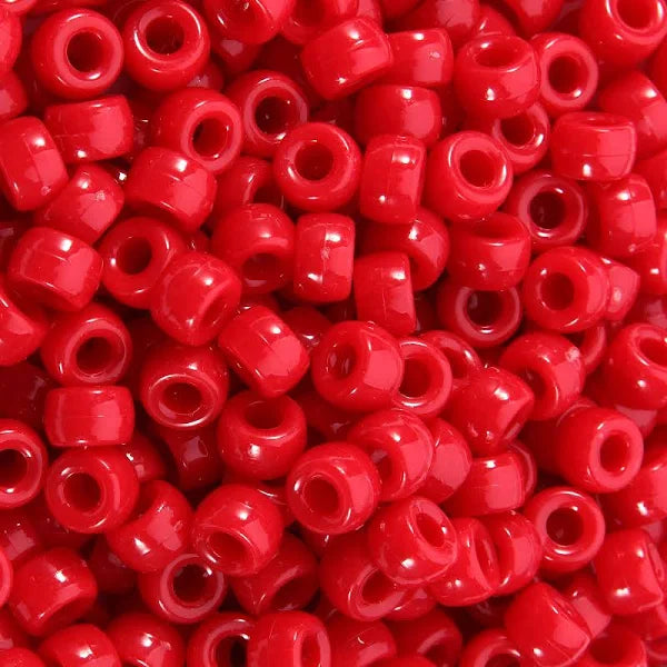 Pony Beads right Red bulk Pack 1950 pcs – Bead Store Calgary